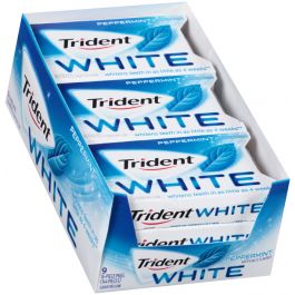 TRIDENT WHITE PEPPERMINT 9CT