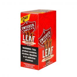 SWISHER LEAF $2.49 ORIG 10/3CT