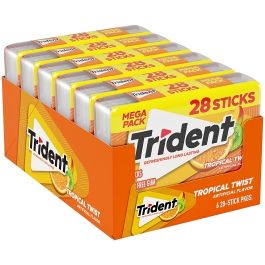 TRIDENT 28 PC TROPICAL 6CT - GUM & MINTS - CATEGORIES