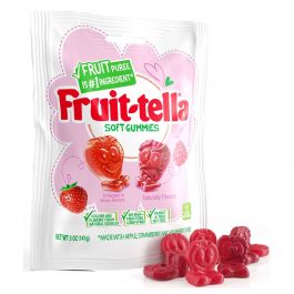 FRUIT-TELLA PEG STRAW RAS 5OZ12C
