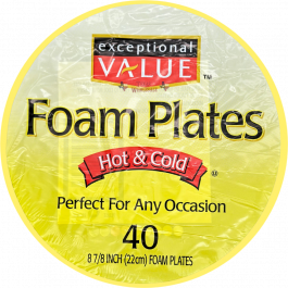 EV FOAM PLATES 40PK 12CT
