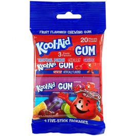 KOOL-AID GUM 3 FLAVORS CHEWY 30C
