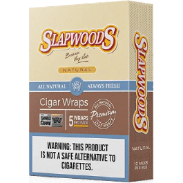 SLAPWOODS WRAPS NATURAL 10CT