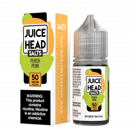 JUICE HEAD 30ML SALTS PEACH PEAR 50MG