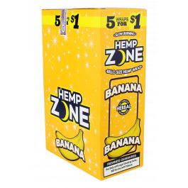 HEMP ZONE WRAPS BANANA 15/5PK - CIGARETTES PAPERS - CATEGORIES