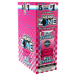 HEMP ZONE WRAPS WET DREAMS 15/5P