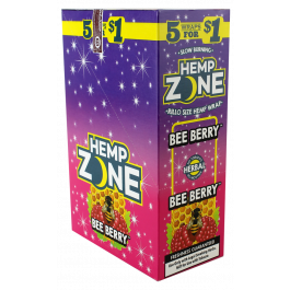 HEMP ZONE WRAPS BEE BERRY 15/5PK