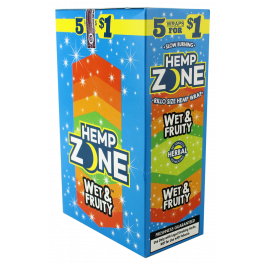 HEMP ZONE WRAPS WET FRUITY 15/5P