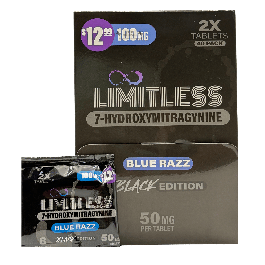 LIMITLESS 7OH 50MG 2PK BLUE 40CT