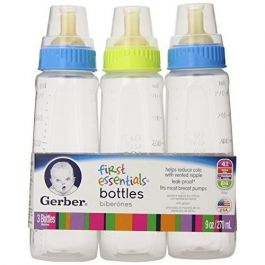 GERBER BABY BOTTLE CLEAR 9OZ 6CT
